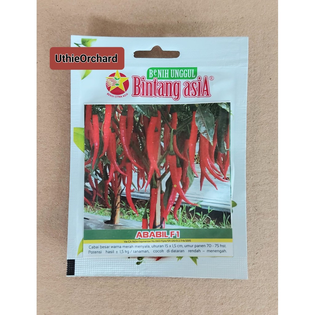 Jual Benih Bintang Asia - Cabe Besar Ababil F1 Kemasan 1 gr | Shopee ...