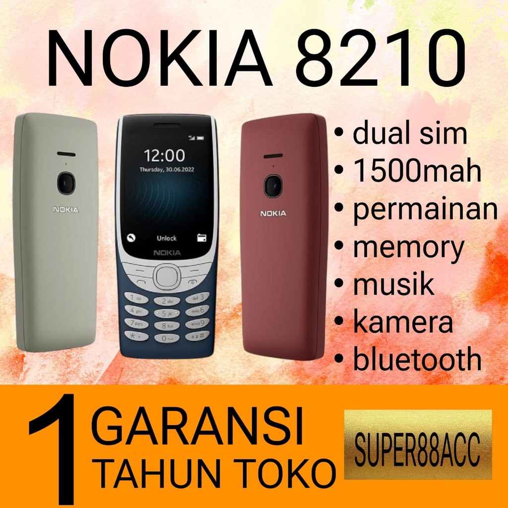 Jual HANDPHONE JADUL 8210 2022 BUILT IN MP3 BERGARANSI 1 TAHUN | Shopee ...