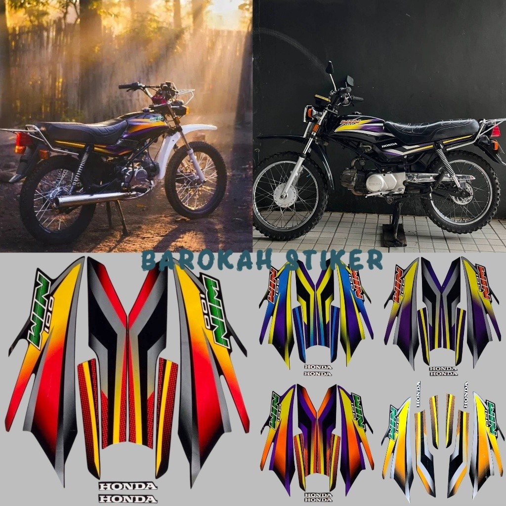 Jual Striping stiker polet list motor honda win 100 2002 2003 2004 ...