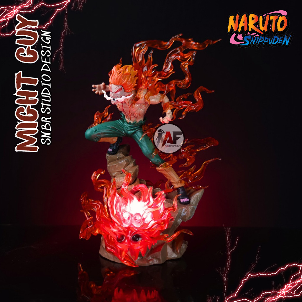 Jual Statue Naruto Might Guy SNBR Studio Design Recast with LED ...