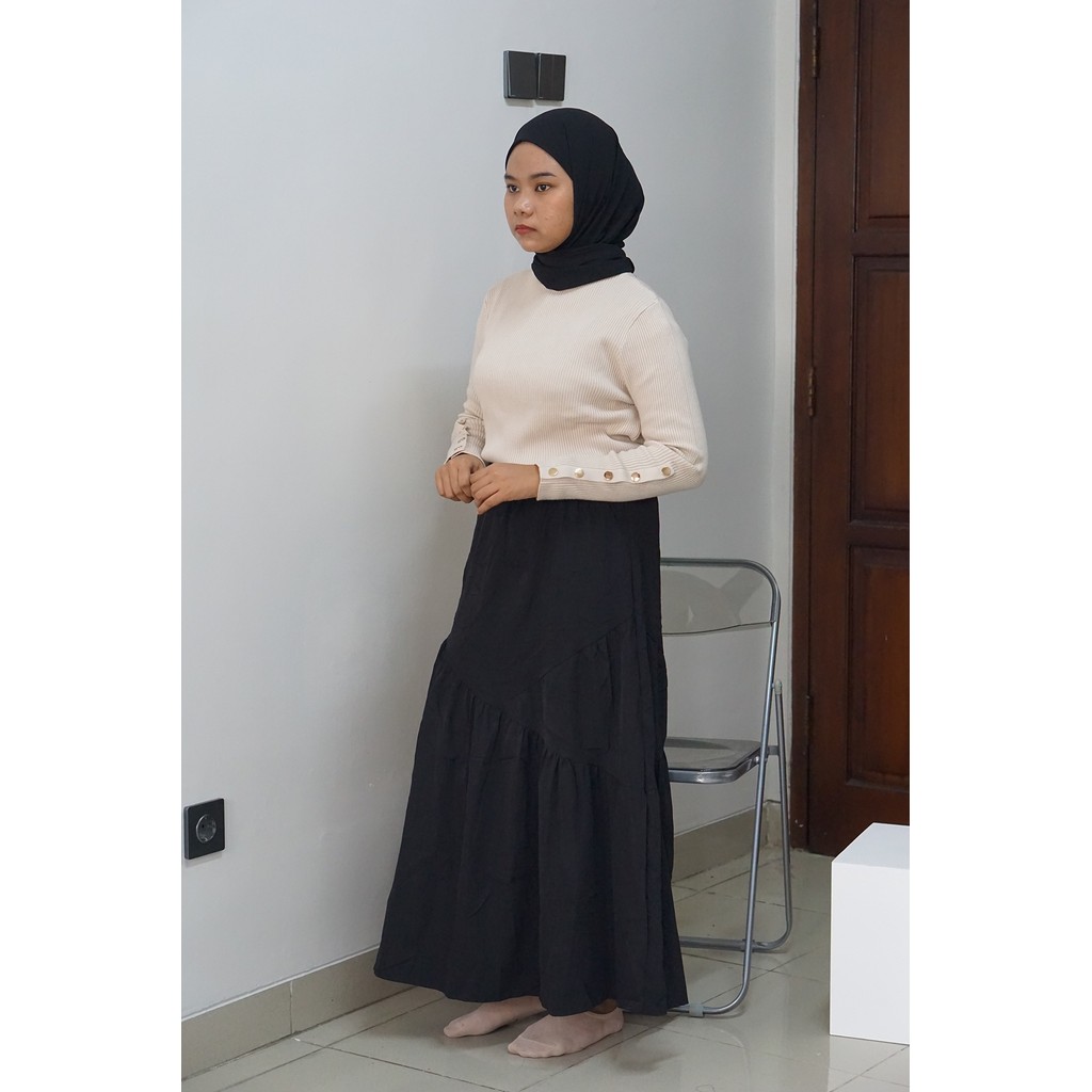 Jual Kira Ruffle Skirt | Rok Ruffle AMBUMAH | Shopee Indonesia