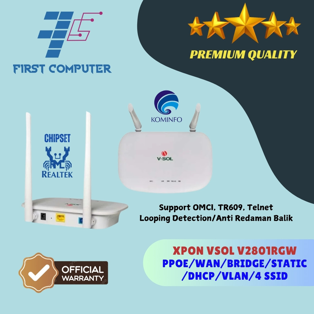 Jual VSOL V2801RGW XPON ONT 1GE WiFi by GLOBAL | Shopee Indonesia
