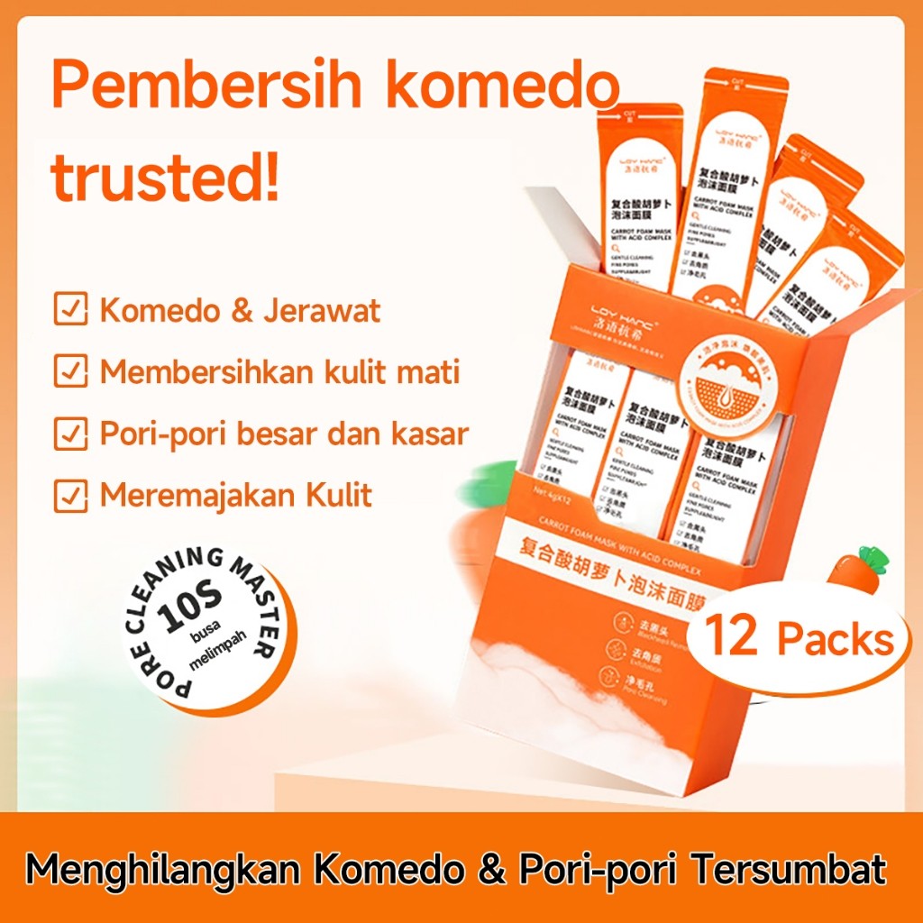 Jual [COD/dikirim dalam waktu 12 jam]Masker Busa Wortel Kompleks Asam ...