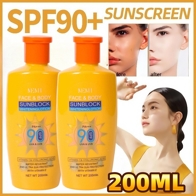 Jual Glowing Up Sunscreen Lotion Whitening Sunblock Cream SPF90 PA ...