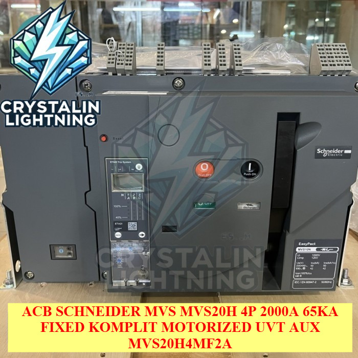 Jual ACB SCHNEIDER MVS MVS20H 4P 2000A 65KA FIXED KOMPLIT MOTORIZED UVT ...