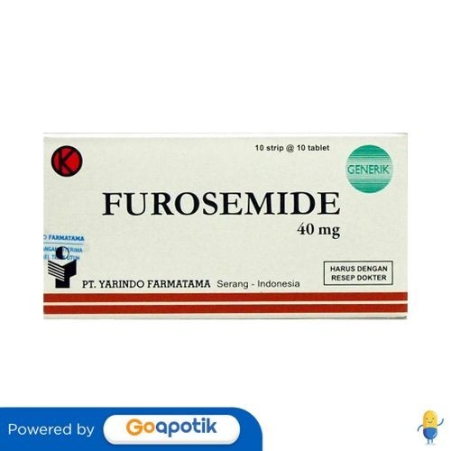 Jual Furosemide Yarindo 40 Mg Box 100 Tablet | Shopee Indonesia
