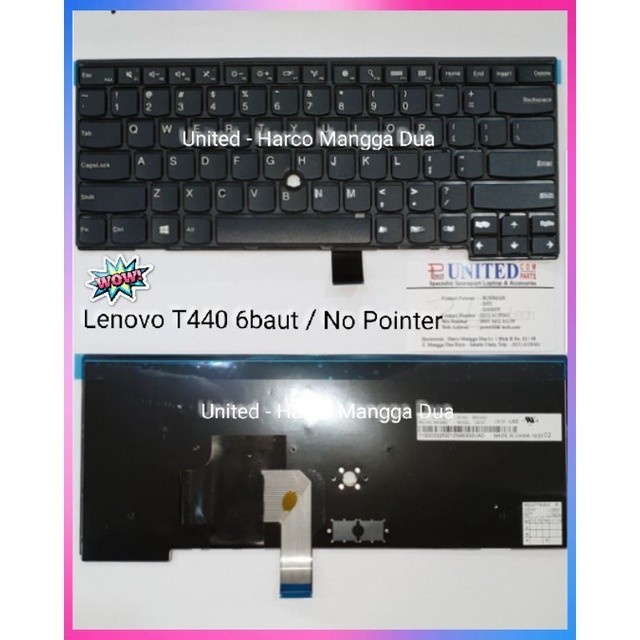 Jual keyboard lenovo thinkpad t440 t460 e431 e440 l440 t431 no pointer ...