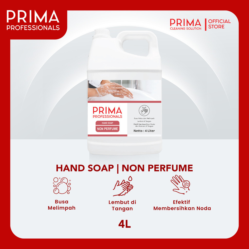 Jual PRIMA Professionals Hand Soap 4L - Non Perfume Antiseptic | Shopee ...
