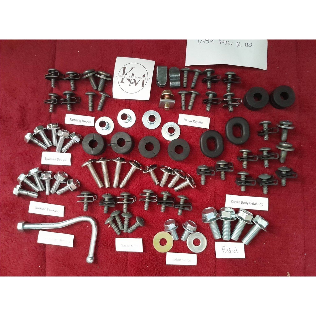 Jual New !! COD Baut Body Lengkap YAMAHA Vega R New-Baud body fullset ...