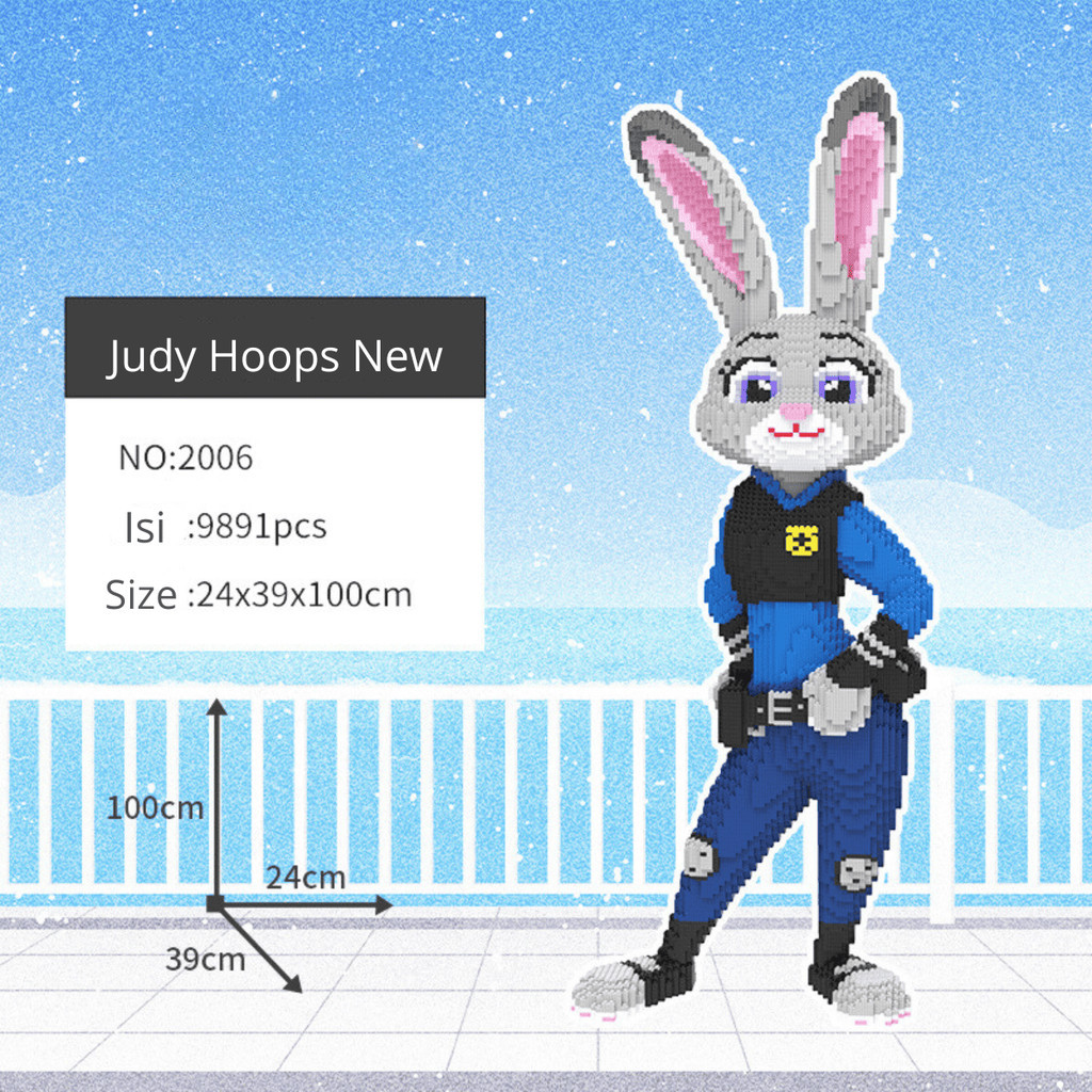 Jual JC Nano Blocks Zootopia Judy Hoops Big SERIES 2006 Toys Bricks ...