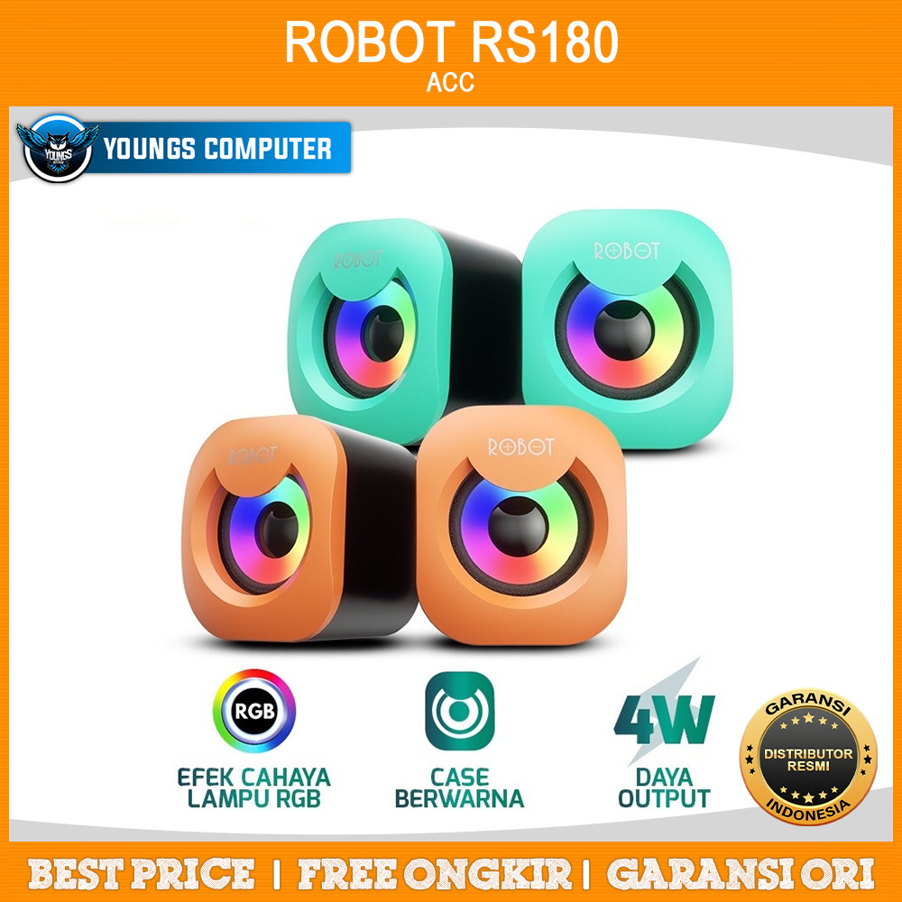 Jual SPEAKER ROBOT RS180 USB PC LAPTOP | Shopee Indonesia