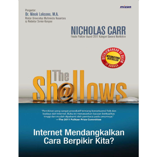 Jual E book The Shallows Internet Mendangkalkan Cara Berpikir Kita (Nicholas Carr) | Shopee ...