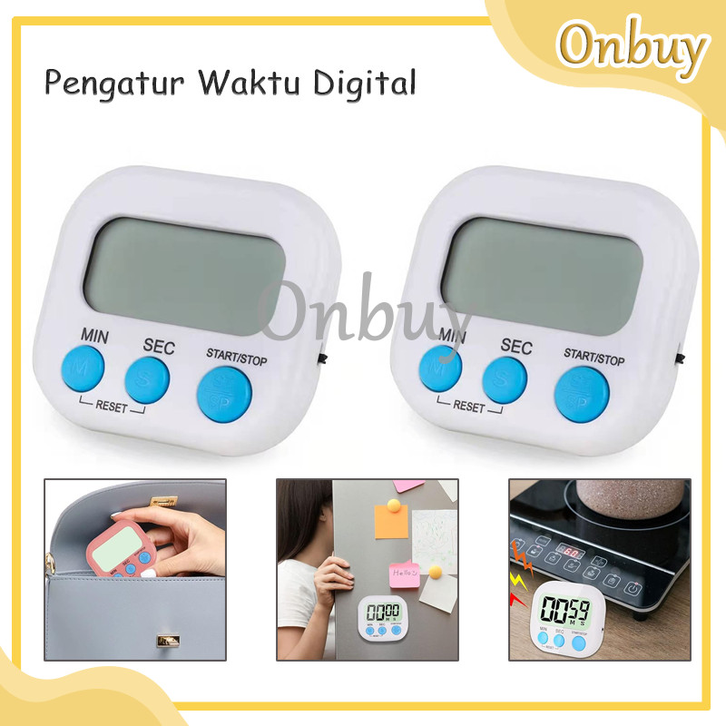 Jual Timer Masak Digital Alarm Dapur Masak Clock Stopwatch / Stopwatch ...