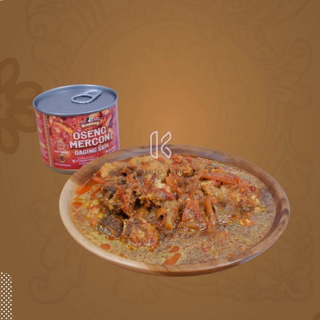 Jual Gudeg Bagong OSENG MERCON Daging Sapi 210 gram Pedas Kaleng ...