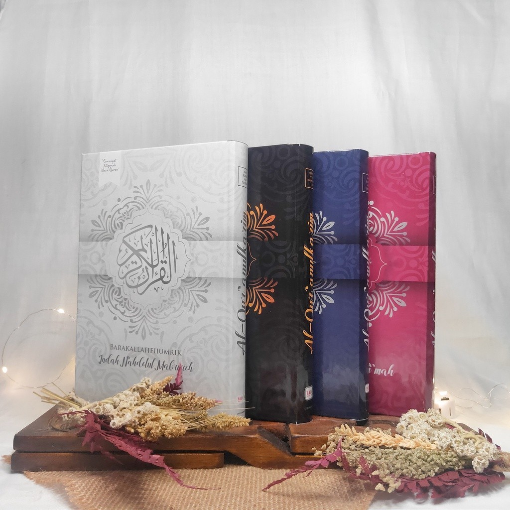 Jual Al Quran Custom Elegant Ukuran Sedang A5 free Tulis nama Al Quran ...