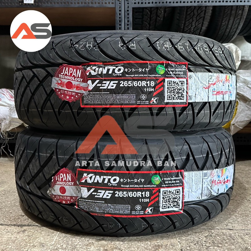 Jual Ban Kinto V-36 V36 265 / 60 R 18 R18 Drag Fortuner Pajero | Shopee ...