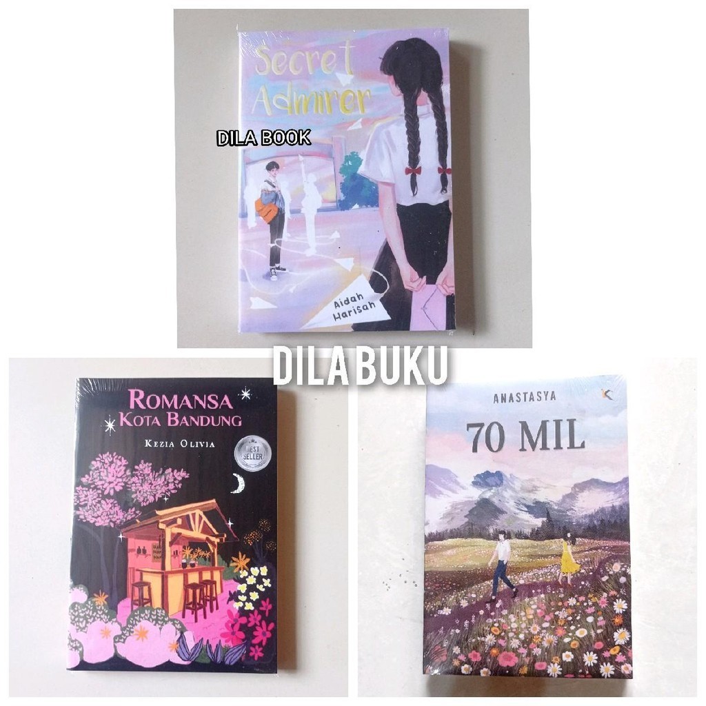 Jual 1 PAKET 3 BUKU NOVEL REMAJA ; SECRET ADMIRER + ROMANSA KOTA ...