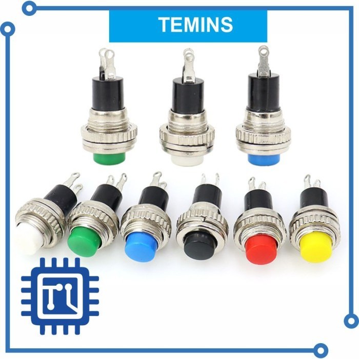 Jual Push Button Push ON ( Tidak Mengunci ) DS-316 - Biru | Shopee ...
