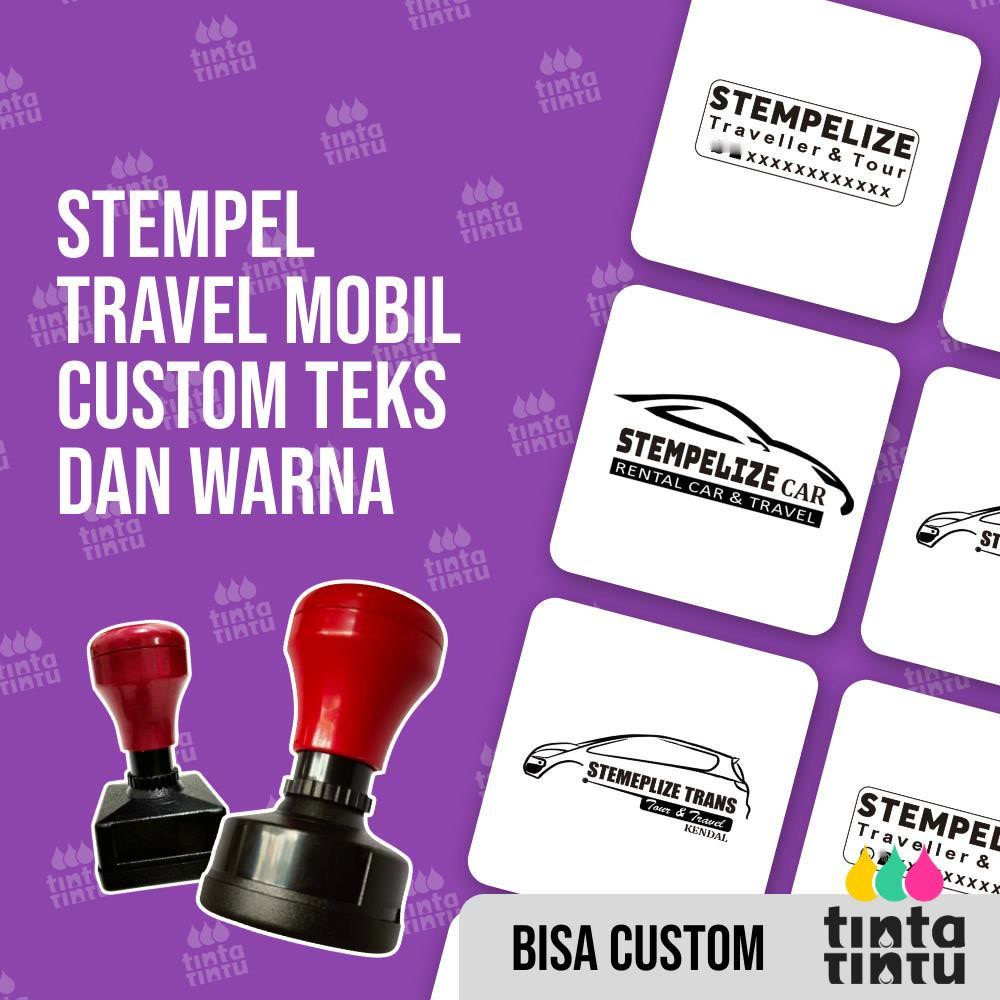 Jual Stempel Travel Mobil Custom Teks dan Warna | Shopee Indonesia
