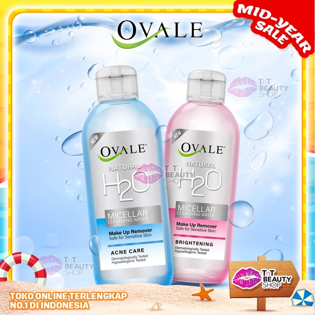 Jual Ovale Natural H2O Micellar Cleansing Water 100ml | TnT Beauty Shop ...