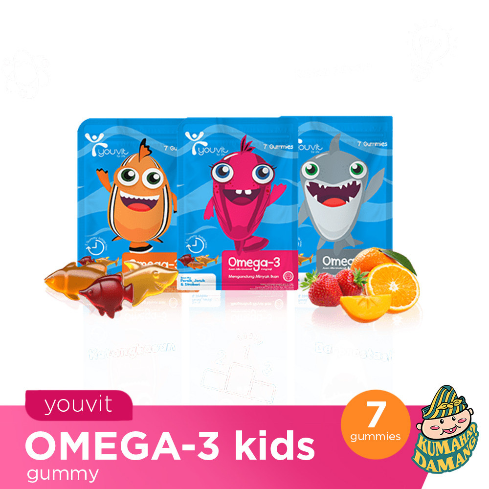 Jual Youvit Multivitamin Gummy Omega-3 Anak 7 Days | Shopee Indonesia