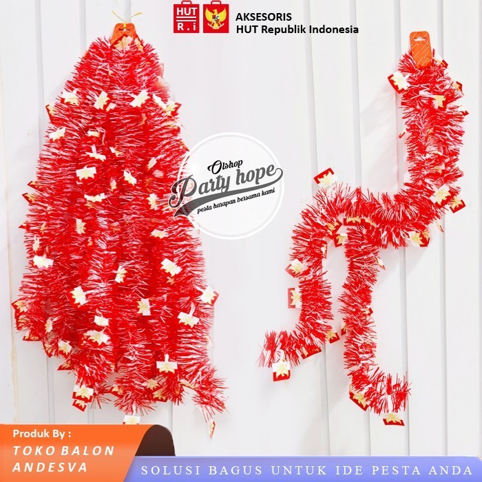 Jual Slinger Merah Putih Garuda Kotak / Slinger Merah Putih Ornamen ...