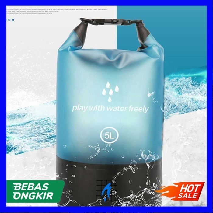 Jual Dry Bag Tas Waterproof Anti Air Pantai Berenang - 5L | Shopee Indonesia