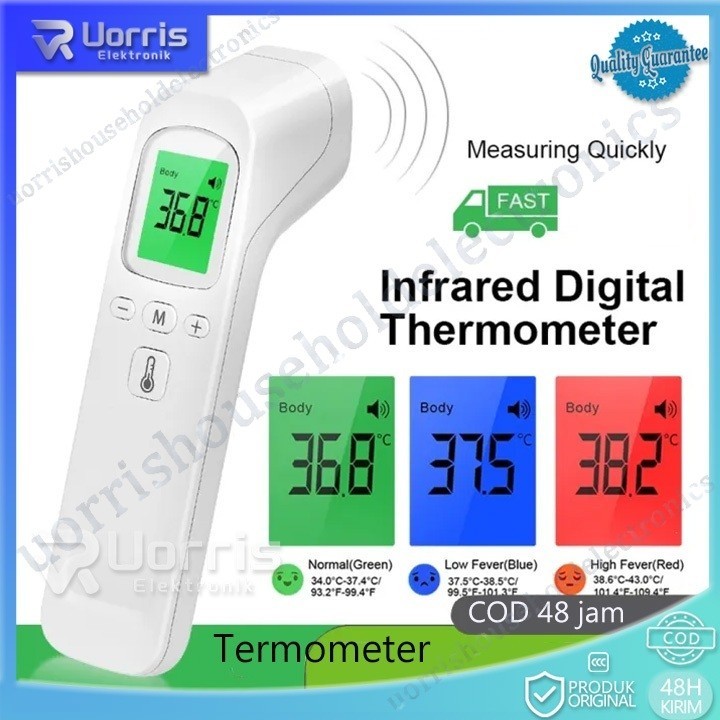 Jual Termometer Digital Infrared Termometer Suhu Tubuh Digital ...