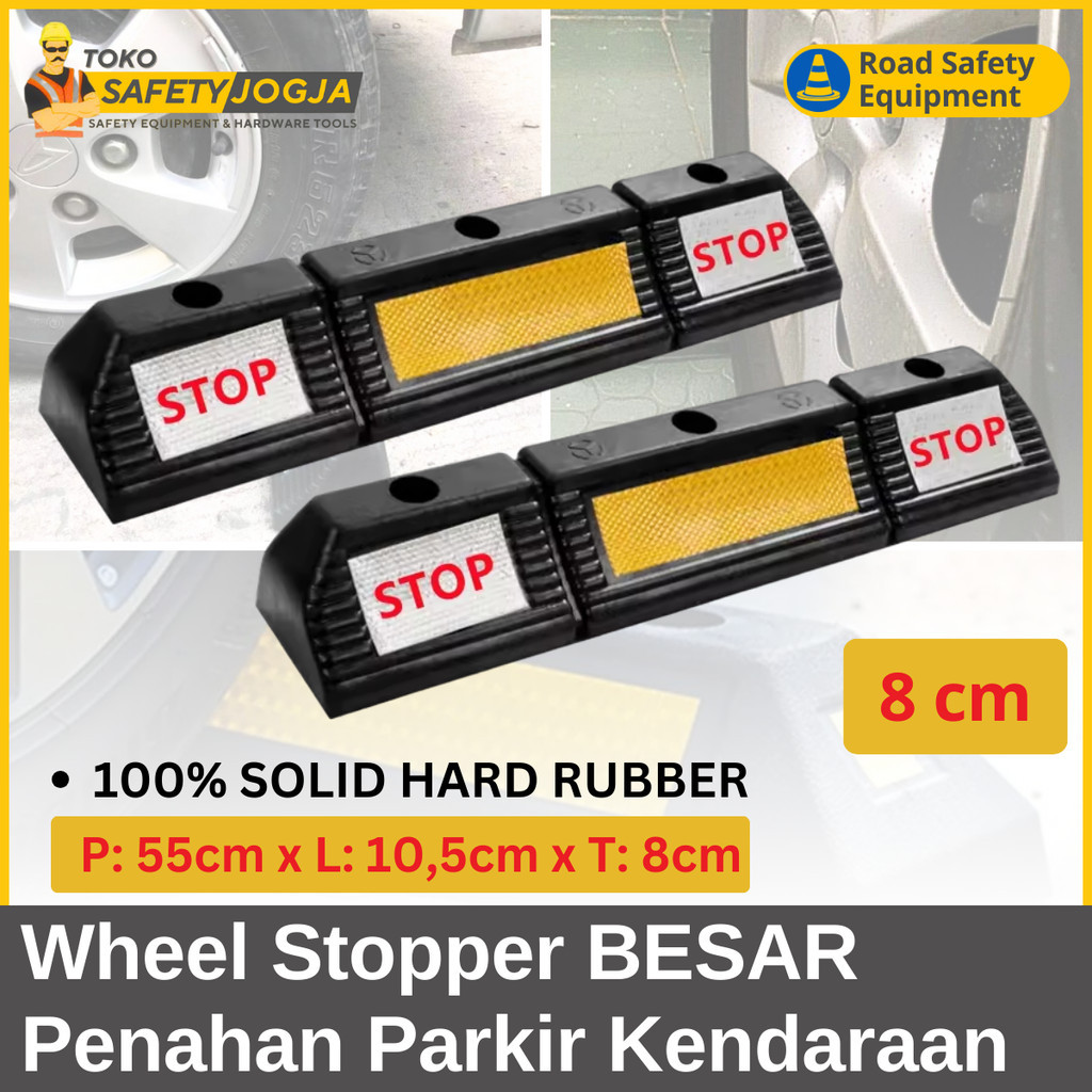 Jual Karet Ganjalan Ban Mobil Wheel Stopper Scothlight STOP Tinggi 8 cm ...