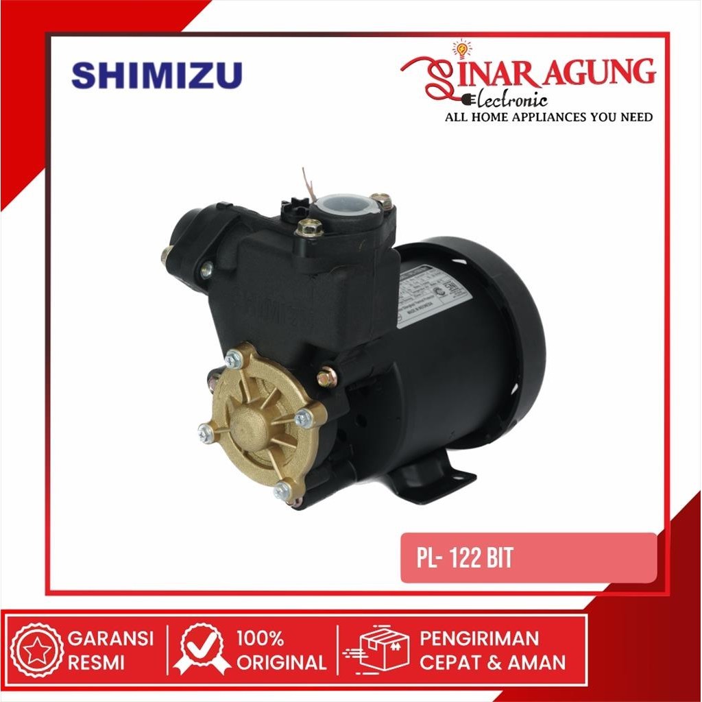 Jual SHIMIZU PL122BIT / PL-122 BIT POMPAI AIR SUMUR DANGKAL 33 METER ...