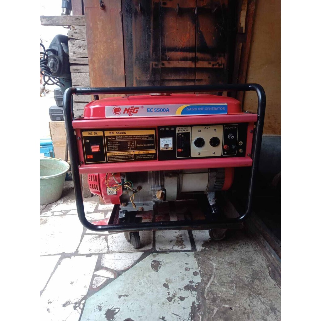 Jual PROMO Mesin Genset NLG Type EC5500A 4000 Watt Original | Shopee ...