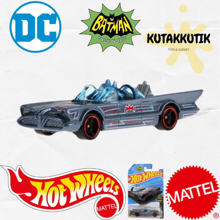 Jual Hotwheels Mobil Batman Classic TV Series Batmobile Abu Silver Lot ...