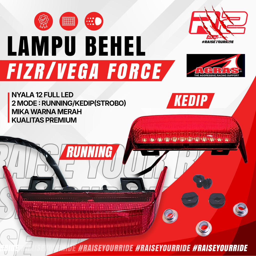 Jual Lampu Behel Begel FIZ R VEGA FORCE Kedip dan Running Kualitas ...