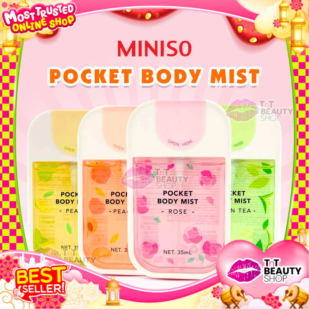 Jual Miniso Body Spray Pocket Body Mist 35mL Parfum Wanita Parfum Pria ...