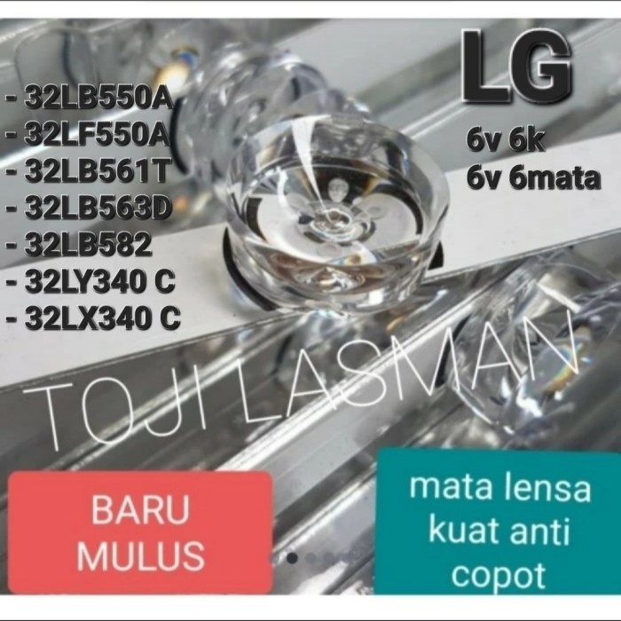 Jual BSM lampu backlight bl tv led lg 32 lg 32lb-06 6v 6volt 6 mata ...