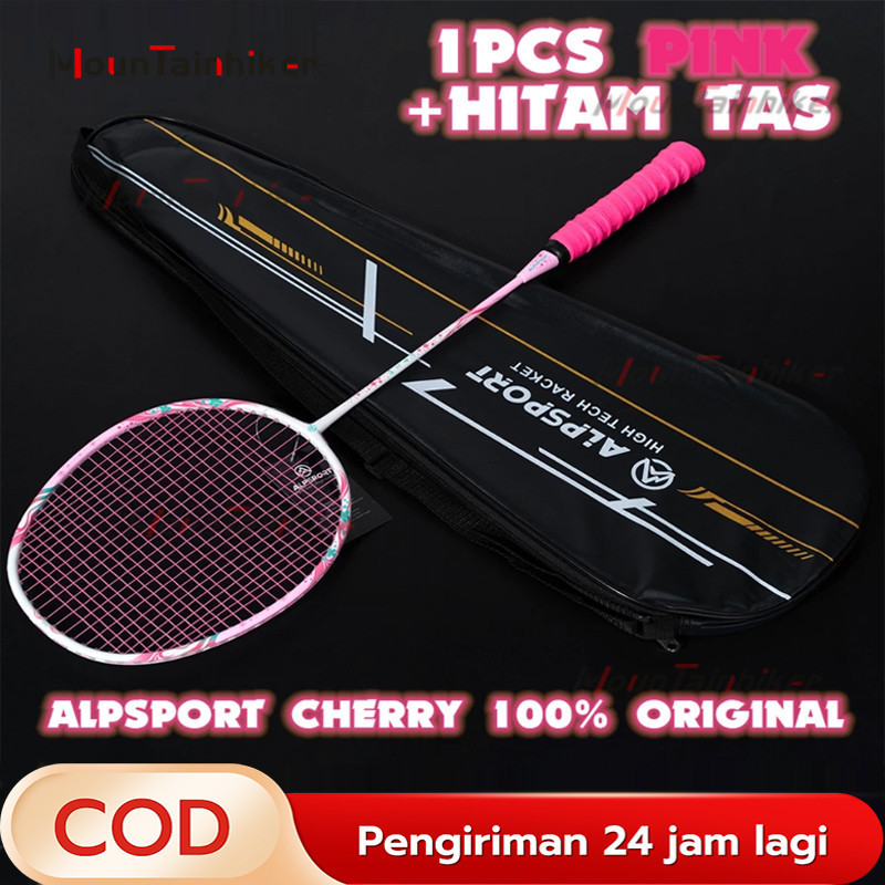 Jual New Cherry Badminton Racket【1Pcs + Tas】6U G4 Max 30LBS Merah Raket ...