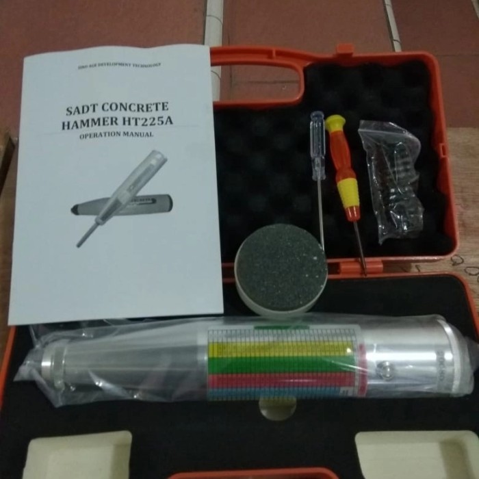 Jual HT-225A Concrete Test Hammer Schmidt SADT Uji beton bangunan ...