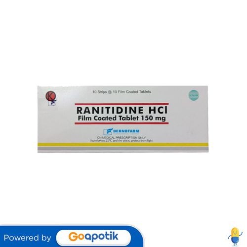 Jual Ranitidine Bernofarm 150 Mg Box 100 Tablet | Shopee Indonesia