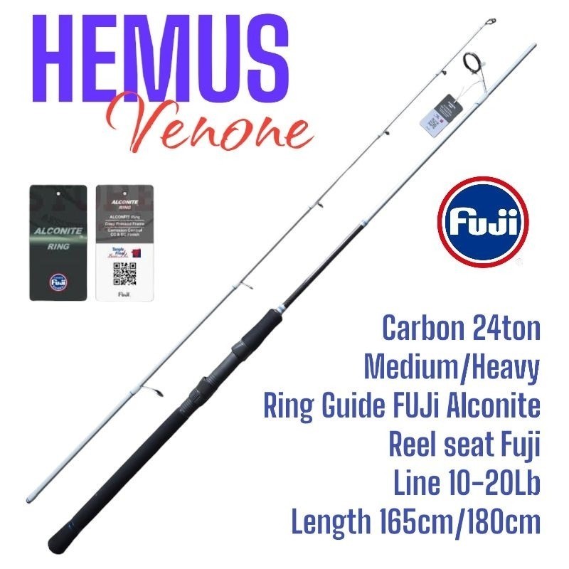 Jual Joran Carbon HEMUS VENENO Real Seat FUJI dan Ring Full Fuji ...