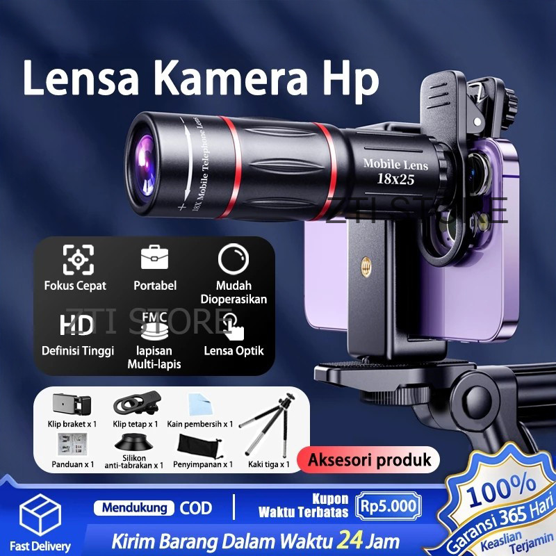 Jual Lensa Apexel 28x Zoom Tele Zoom Apexel 28x Telezoom 18x25 Original ...