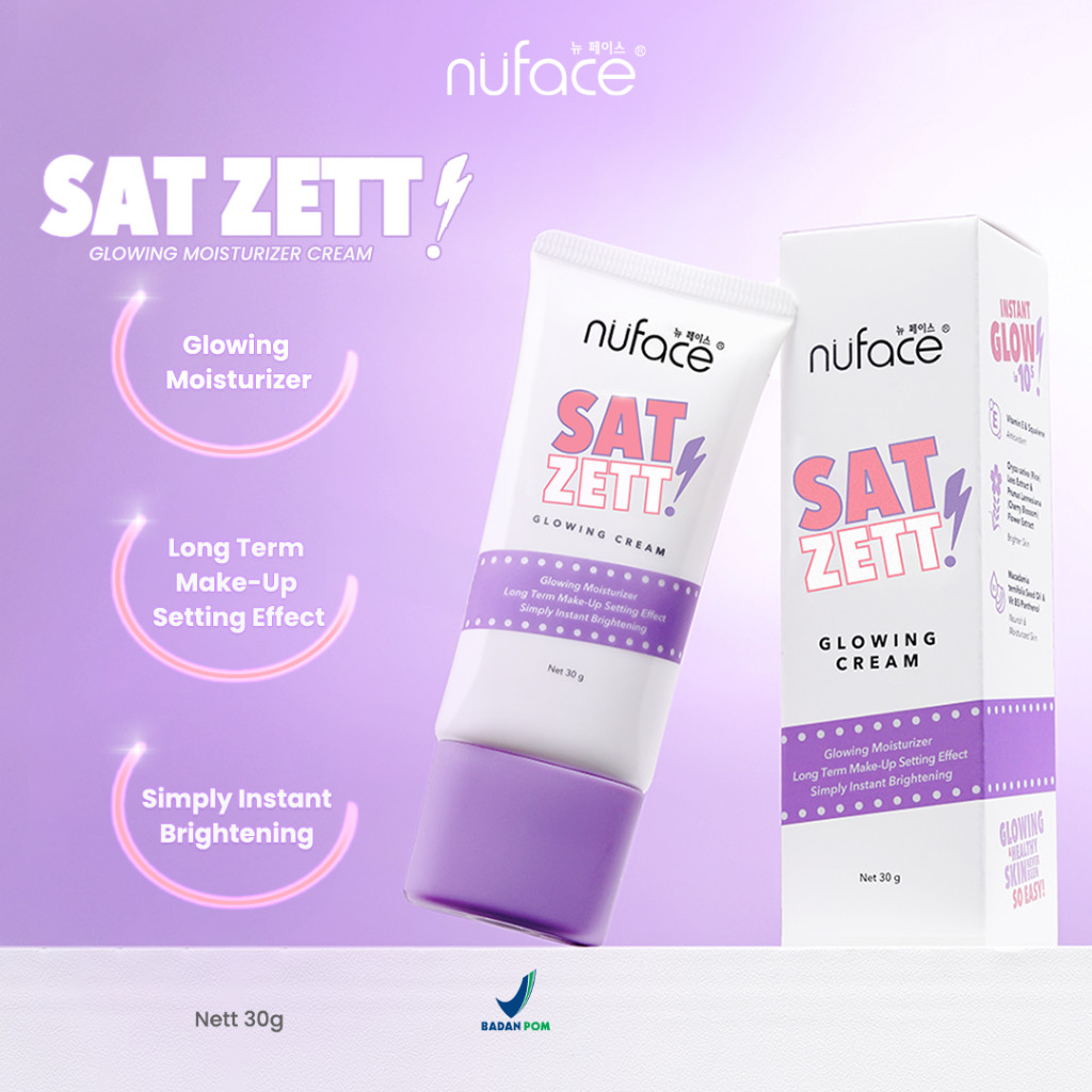 Jual NUFACE SAT ZETT GLOWING MOISTURIZER CREAM 30GR | Shopee Indonesia