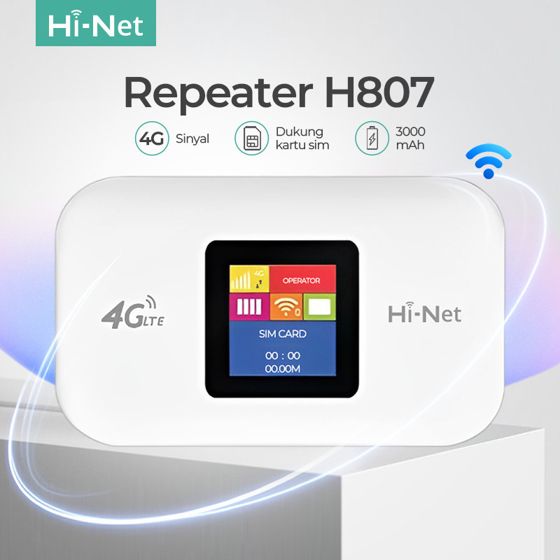Jual Hi-Net&Bonkyo H807 Router WiFi Seluler 4G Berwarna Daya Tahan Lama ...