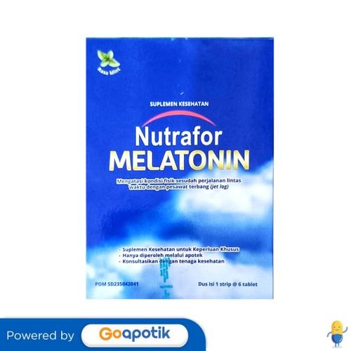 Jual Nutrafor Melatonin Box 6 Tablet | Shopee Indonesia