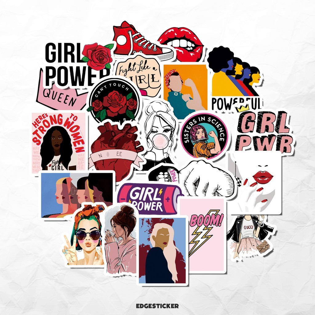 Jual Stiker GIRL POWER Sticker Tumblr Aesthetic Laptop HP | Shopee ...