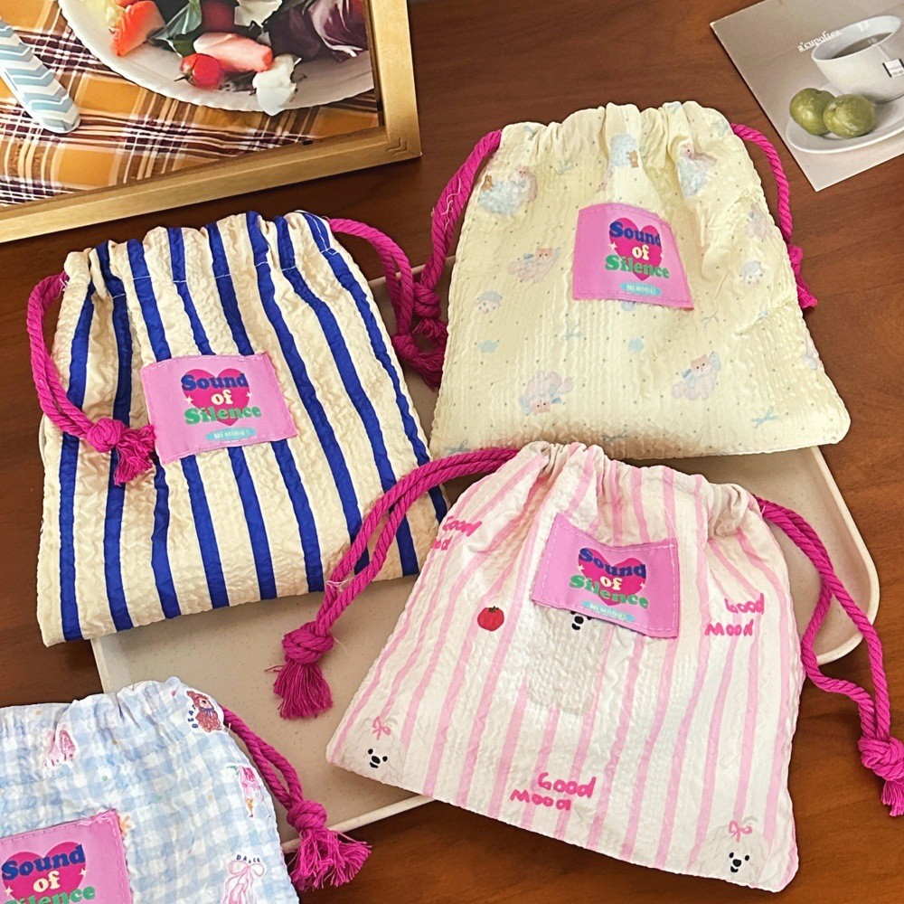 Jual SHINSDAY Pouch Tas Penyimpanan Serut Tas Kosmetik Tas Kain ...