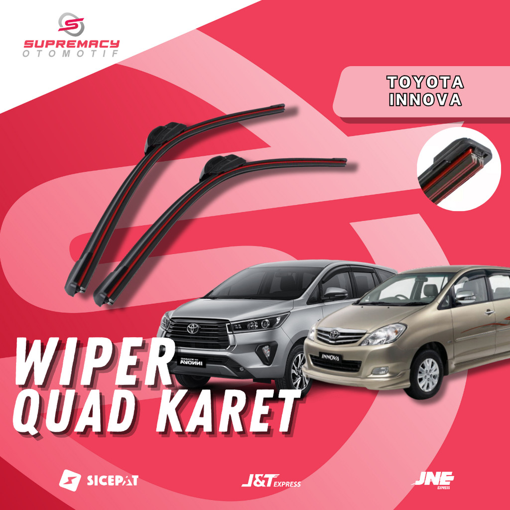 Jual Wiper Quad Blade - Toyota Kijang Innova / All New Innova / Reborn ...