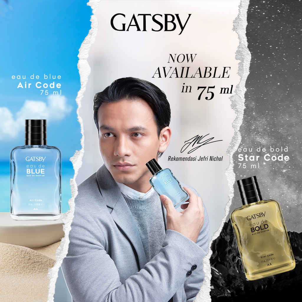 Jual GATSBY Eau De Blue Eau De Parfum Air Code 75ml | Man Corner ...