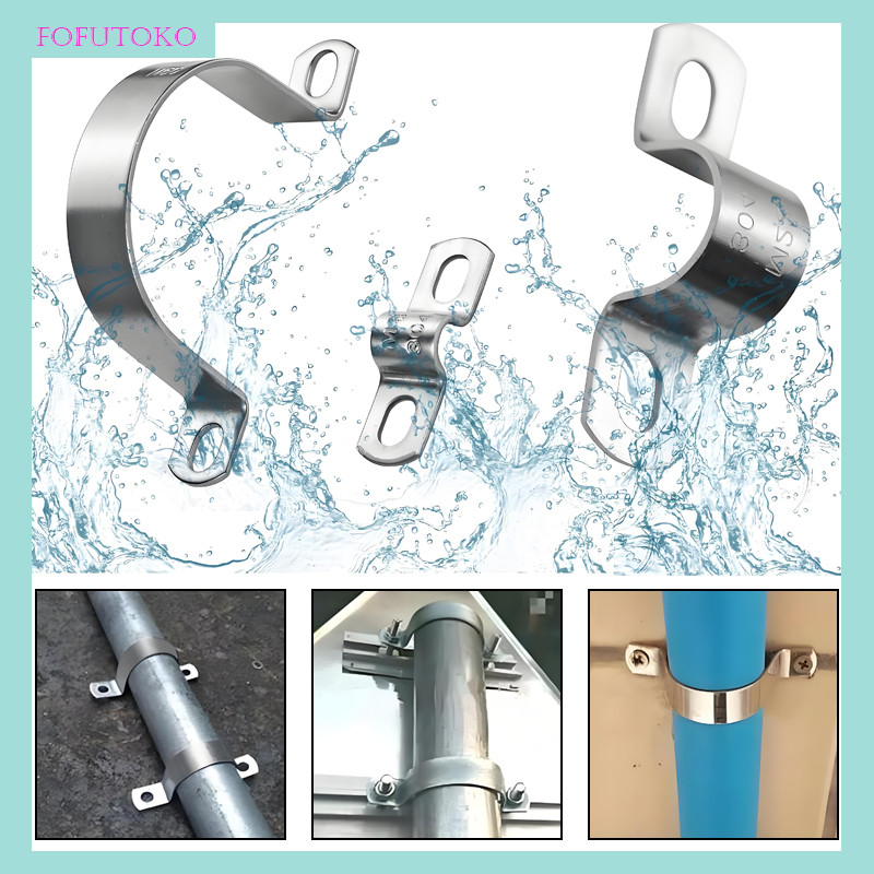 Jual 5 PCS Clamps Omega Galvanis / Omega Klem Pipa Plat Besi Clamp U ...