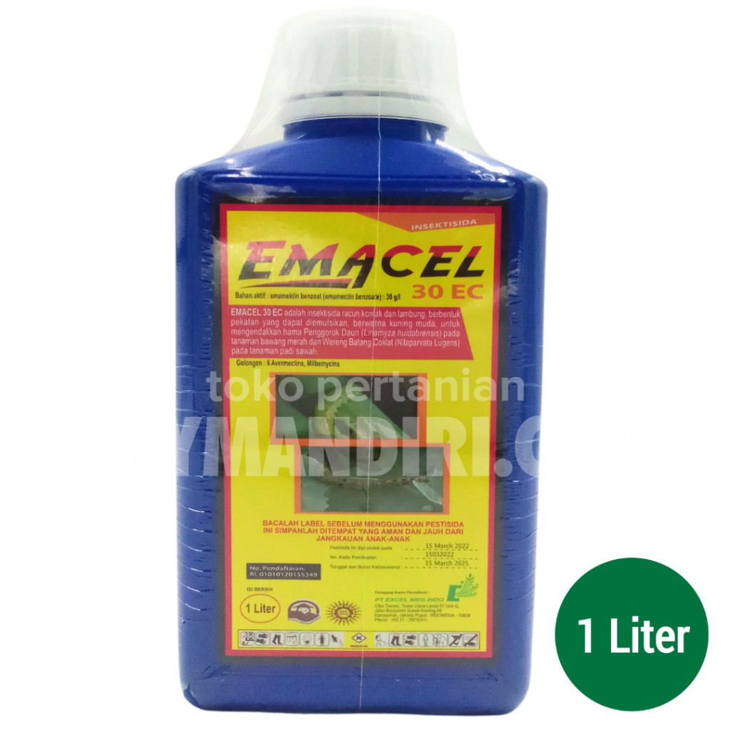 Jual Insektisida Racun Kontak Dan Lambung Emacel 30EC @1 liter | Shopee ...