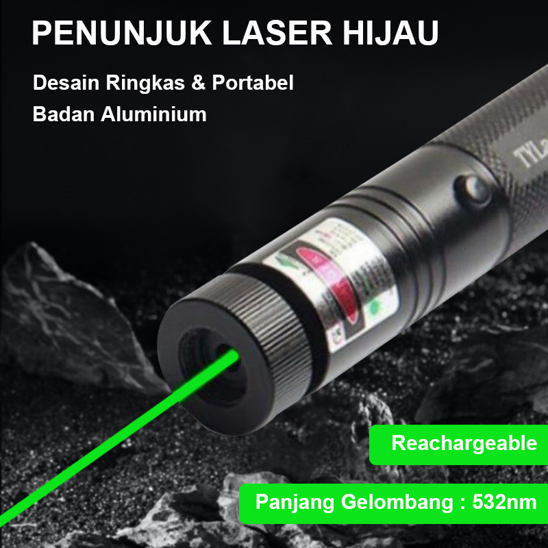 Jual JSJLX Green Laser Pointer Lampu laser penunjuk laser hijau ...